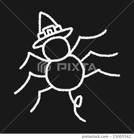 halloween spider doodle drawing - Stock Illustration [15005542] - PIXTA