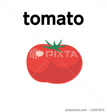 English word 1 _ Tomato _ 23/25 - Stock Illustration [15007934] - PIXTA
