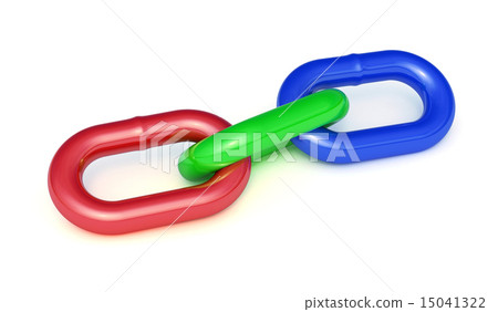 RGB chain isolated on white background - Stock Illustration [15041322 ...