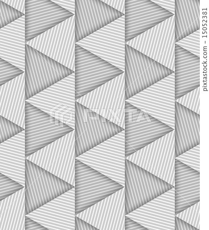 Striped Triangle Geometric Vector Seamless Pattern - Stock Illustration ...