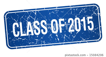 class of 2015 blue square grunge isolated stamp - Stock Illustration ...