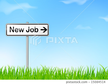 new job direction sign - Stock Illustration [15084514] - PIXTA