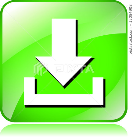 green download icon - Stock Illustration [15084908] - PIXTA