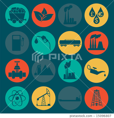 Set 16 fuel and energy icons - Stock Illustration [15096807] - PIXTA