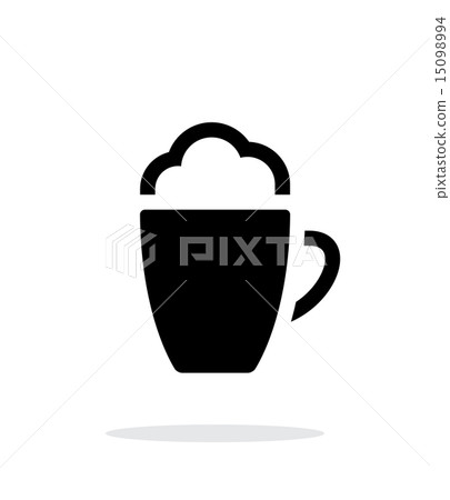 Foam Coffee simple icon on white background. - Stock Illustration ...