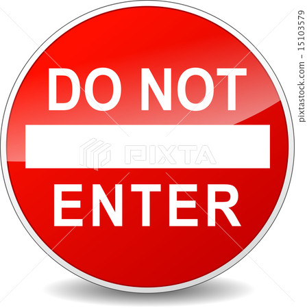 do not enter red sign - Stock Illustration [15103579] - PIXTA