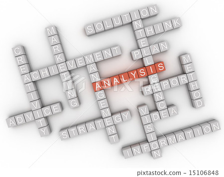 3d image Analysis concept word cloud background - Stock Illustration ...