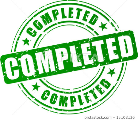 Vector completed stamp - Stock Illustration [15108136] - PIXTA