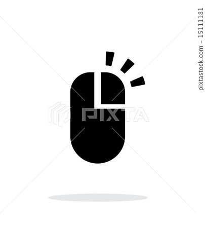 Right click mouse icon on white background. - Stock Illustration ...