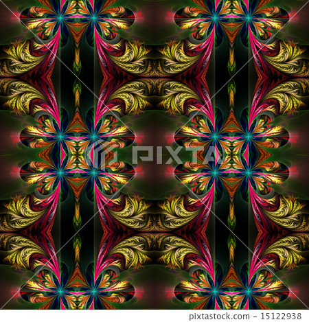 Beautiful symmetrical background - Stock Illustration [15122938] - PIXTA