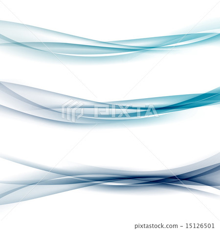 Three abstract modern swoosh border line waves - Stock Illustration ...
