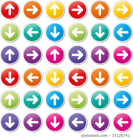 Vector colorful arrows icons - Stock Illustration [15126741] - PIXTA