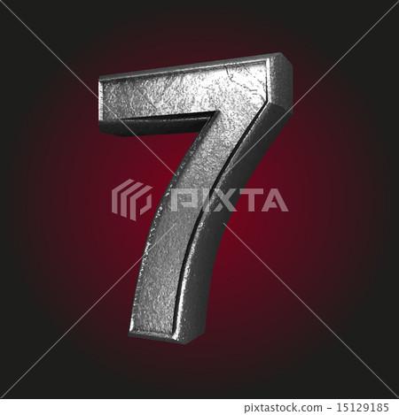 7 metal letter - Stock Illustration [15129185] - PIXTA