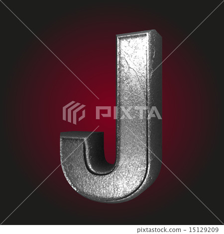 j metal letter - Stock Illustration [15129209] - PIXTA