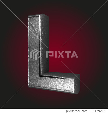 l metal letter - Stock Illustration [15129213] - PIXTA