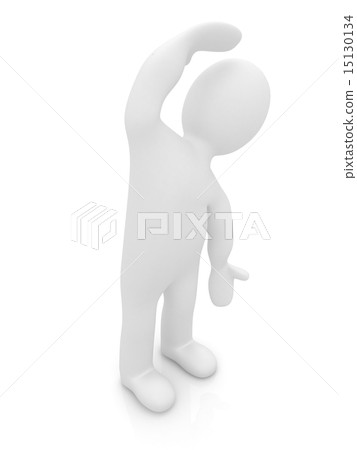 3d man isolated on white. Series - Stock Illustration [15130134] - PIXTA