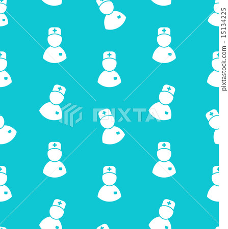 Seamless Pattern with Icons of Medical Doctor - Stock Illustration ...