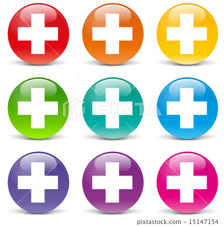 Vector plus icons - Stock Illustration [15147154] - PIXTA