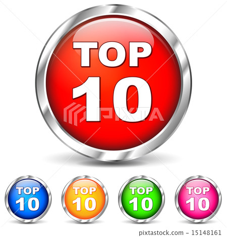 Vector top ten icons-插圖素材 [15148161] - PIXTA圖庫