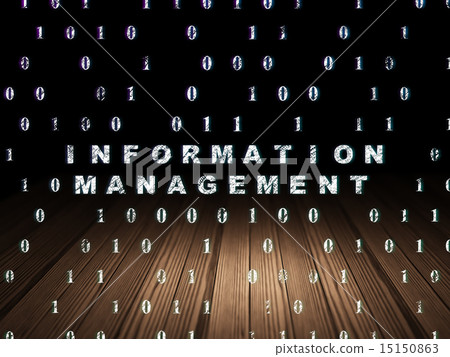 Data concept: Information Management in grunge... - Stock Illustration ...
