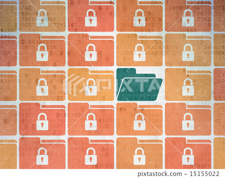 Finance concept: folder icon on Digital Paper... - Stock Illustration ...