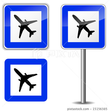 Vector airport sign - Stock Illustration [15156385] - PIXTA