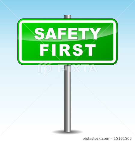 Vector safety signpost - Stock Illustration [15161503] - PIXTA
