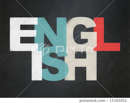 Education concept: English on School Board... - Stock Illustration ...