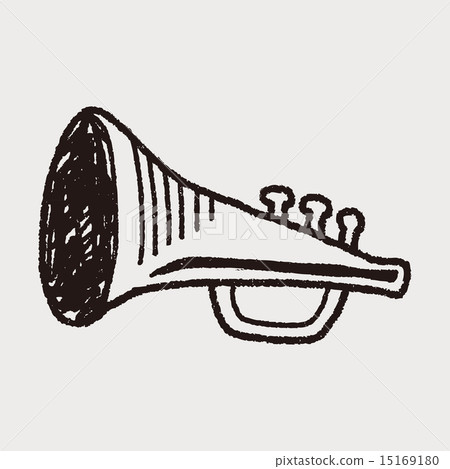 Doodle Trumpet - Stock Illustration [15169180] - PIXTA