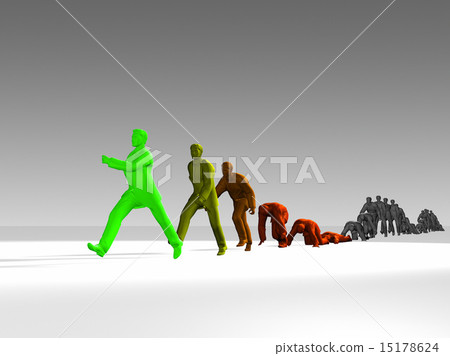 A businessman who repeats repeating walking up... - Stock Illustration ...