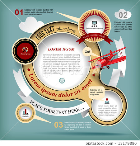 Retro Website Template - Stock Illustration [15179880] - PIXTA