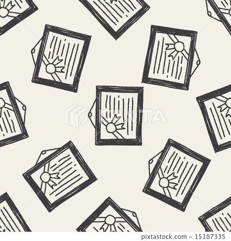 Doodle Reward seamless pattern background - Stock Illustration ...