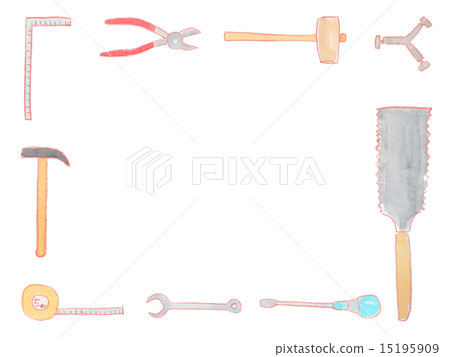 Frame frame frame tool DIY DIY tool Carpenter... - Stock Illustration ...