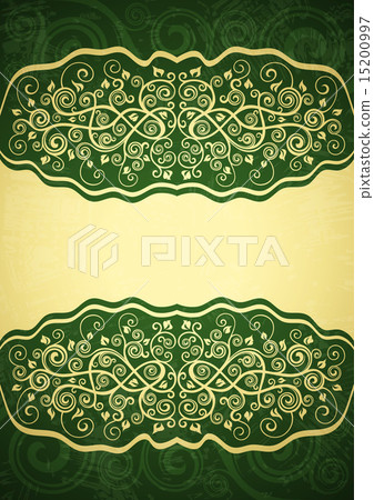 Vintage floral background - Stock Illustration [15200997] - PIXTA
