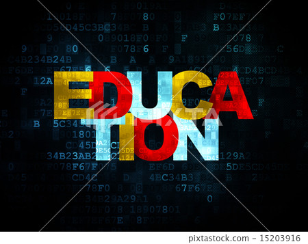 Education concept: Education on Digital background - Stock Illustration ...