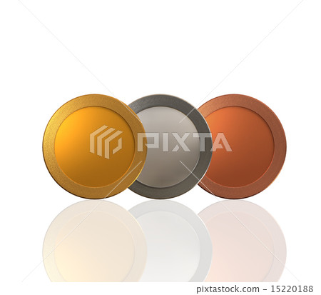 Order Of Medals Gold Silver Bronze white - Stock Illustration [15220188 ...