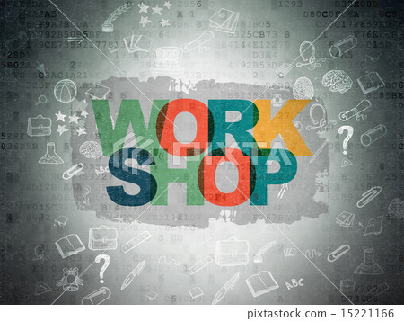 Education concept: Workshop on Digital Paper... - Stock Illustration ...