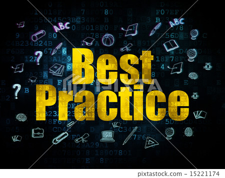 Education concept: Best Practice on Digital... - Stock Illustration ...