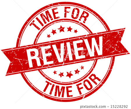 time for review grunge retro red isolated stamp - Stock Illustration ...