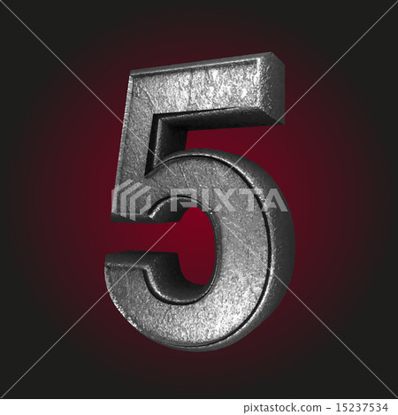 5 metal letter - Stock Illustration [15237534] - PIXTA