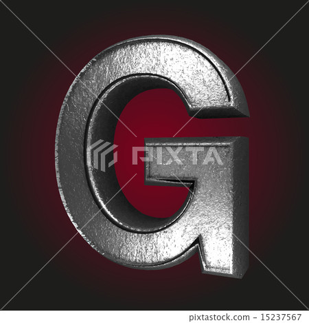 g metal letter - Stock Illustration [15237567] - PIXTA
