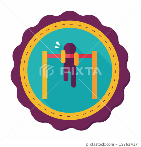 pull-up flat icon with long shadow,eps10 - Stock Illustration [15262417 ...