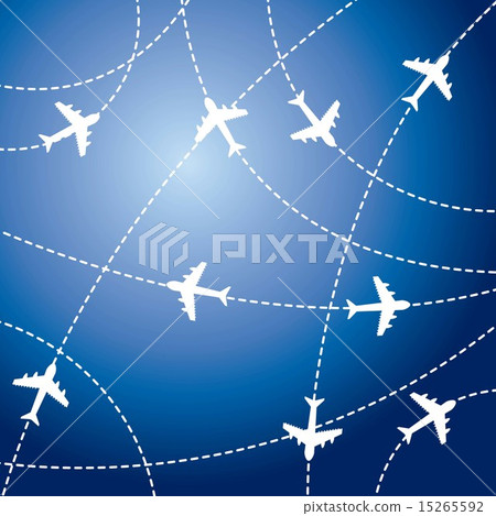 white airplane over blue background vector... - Stock Illustration ...
