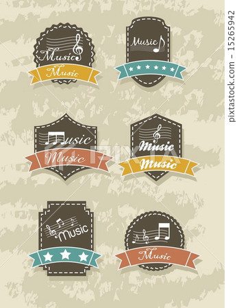 music tags over grunge background vector... - Stock Illustration ...