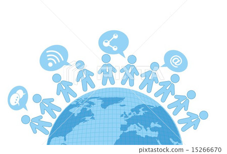 connection conceptual illustration over white... - Stock Illustration ...