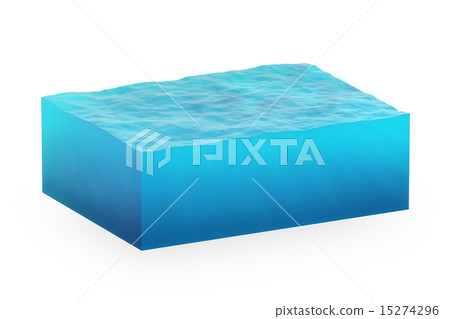 isolated cube of water - Stock Illustration [15274296] - PIXTA