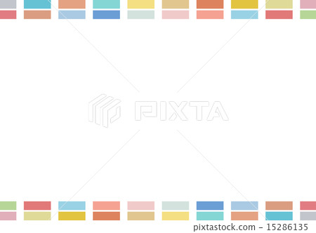 Colorful rectangular frame - Stock Illustration [15286135] - PIXTA