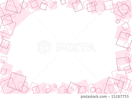 Pastel pink square frame - Stock Illustration [15287755] - PIXTA