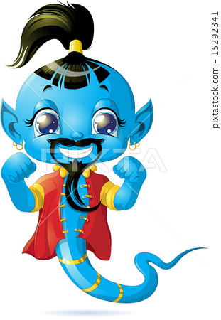 Illustration of cute Genie - Stock Illustration [15292341] - PIXTA