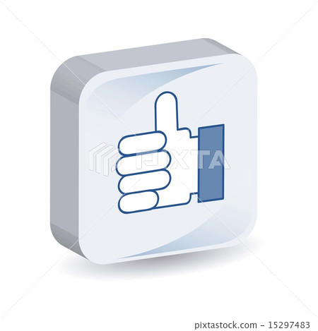 like icon isolated over white background vector... - Stock Illustration ...